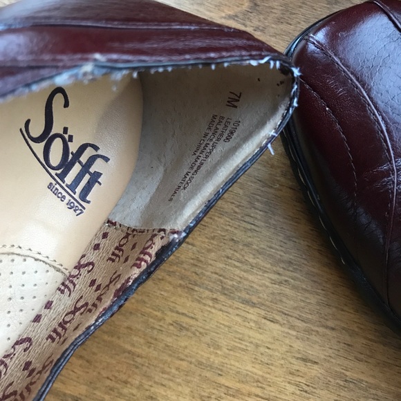 Sofft | Shoes | Sofft Brown Leather Shoes Size 7 Slight Heel | Poshmark